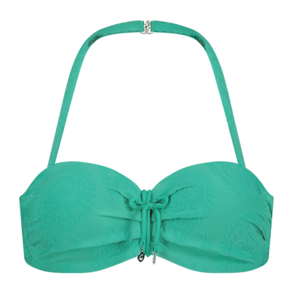 Cyell Badmode Deep Green Bandeau Bikinitop - Annadiva