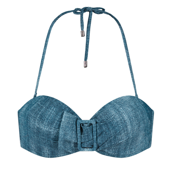 Beachlife Denim Bandeau Bikinitop - Annadiva
