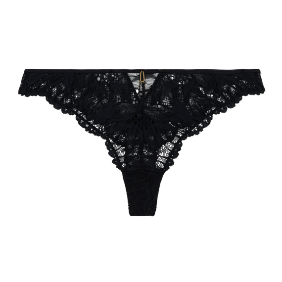 Aubade Flowermania String Noir - Annadiva